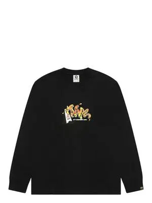 AAPE BY *A BATHING APE Aaper Long-sleeve T-shirt - Black