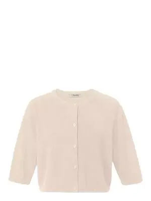 Max Mara Max Mara Cotton Cropped Cardigan Neutrals