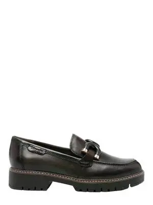 TAMARIS Buckle-detail Lug Sole Loafers - Brown