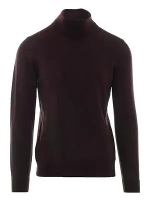 Alpha Studio ALPHA STUDIO High-Neck Fine-Knit Sweater Brown