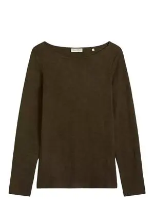 Marc O'polo Long-sleeve Boat-neck T-shirt - Green