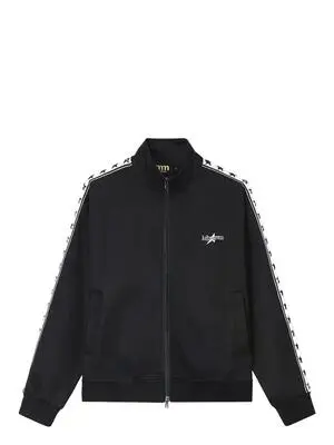 MINI CREAM Star Print Track Jacket - Black