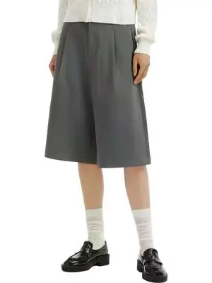 B+AB Tailored Wide-leg Shorts - Grey