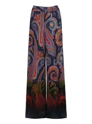 ETRO Etro Paisley Print Wide-Leg Trousers