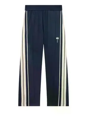Palm Angels Palm Tree Striped Track Pants - Blue