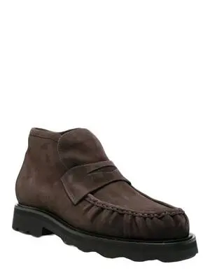 POMME D´OR Suede Penny-slot Boots - Brown