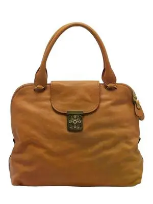 Chloé Chloé Elsie Turn-Lock Satchel Bag Brown