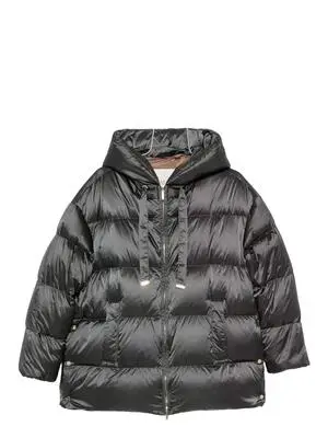 Max Mara MAX MARA The Cube Hooded Puffer Jacket Grey