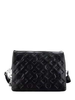 LOUIS VUITTON Coussin Monogram Embossed Lambskin Bag - Black