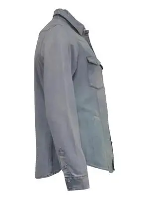 GIVENCHY Distressed Slim-fit Denim Shirt