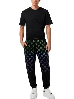 Philipp Plein Jogging Trousers Monogram Degrade - Black