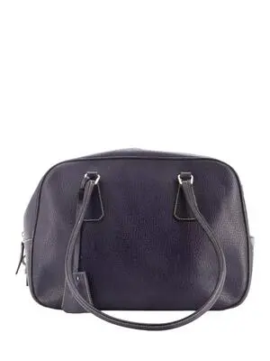 Prada Leather Bauletto Handbag - Blue