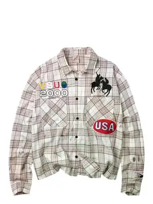 VALE FOREVER Vsu 2000 Checked Flannel Shirt - Brown
