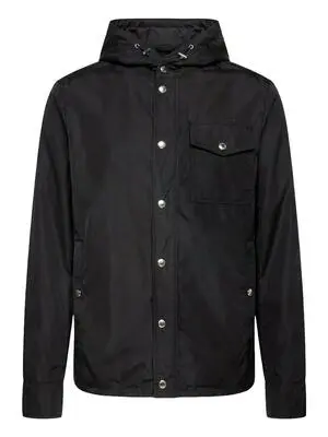 Moncler Duvainne Jacket With Logo Patch - Black