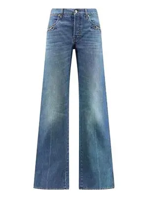 Gucci Horsebit Flared Jeans - Blue