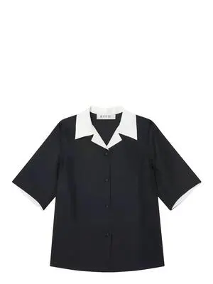 RÓHE RÓHE Contrast Camp-Collar Silk Shirt