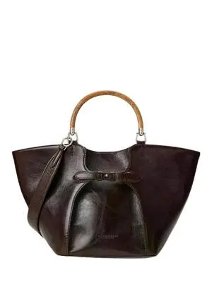 POLO RALPH LAUREN Polo Ralph Lauren Bamboo-Handle Buckled Tote Bag