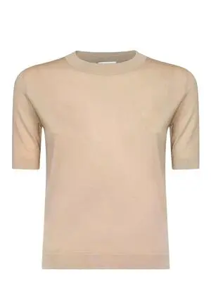 Max Mara Weekend Max Mara Short Sleeve Crew Neck Sweater Neutrals