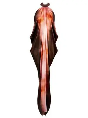 SILVIA TCHERASSI Silvia Tcherassi Abstract Print Halterneck Maxi Dress