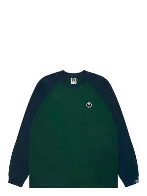 AAPE BY *A BATHING APE Aapenow Spades Moonface Raglan T-shirt - White