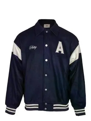 AUTRY Logo Patch Panel Jacket - Blue