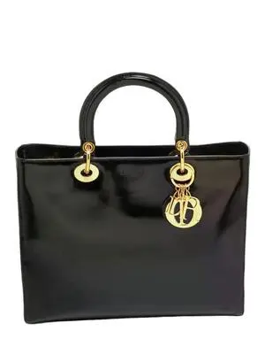 DIOR Christian Dior Lady Dior Leather Tote Bag
