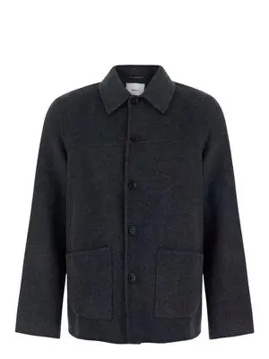 Mauro Grifoni Button-up Patch-pocket Coat - Grey