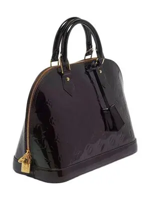 LOUIS VUITTON Louis Vuitton Alma PM Monogram Tote Bag Black