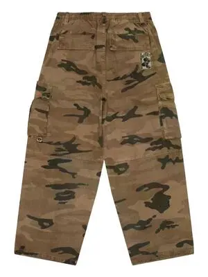 AAPE BY *A BATHING APE Camo Logo-patch Cargo Trousers - Neutrals
