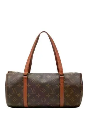 LOUIS VUITTON Monogram Papillon 30 Handbag - Brown