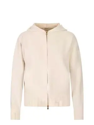 Agnona Zip-up Hoodie - Neutrals