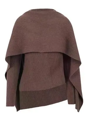 CHRISTIAN WIJNANTS Christian Wijnants Kovira Layered Ribbed Knit Sweater