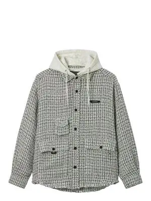 MUSIUM DIV. Tweed-effect Hooded Jacket - Neutrals