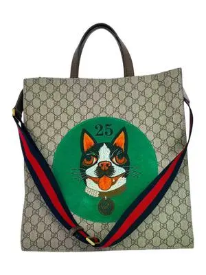 Gucci Bosco Patch Gg Supreme Tote Bag - Neutrals