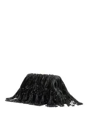 Simkhai Pia Bead-embellished Clutch Bag - Black