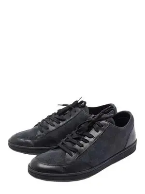 LOUIS VUITTON Damier Graphite Coated Canvas Sneakers - Black