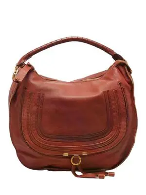 Chloé Marcie Leather Hobo Bag - Brown