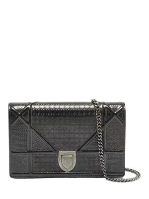 DIOR Christian Dior Mini Diorama Microcannage Shoulder Bag