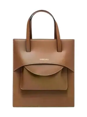 HIDESINS Logo Print Tote Bag - Brown