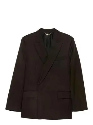 Victoria Beckham Layered Wool Jacket - Brown