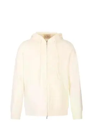 MONTECORE MONTECORE Knitted Zip-Up Hoodie Neutrals
