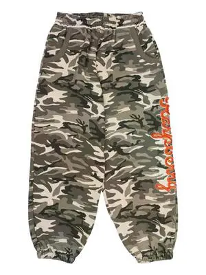 GV GALLERY Raspberry Hills Embroidered Track Pants - Green
