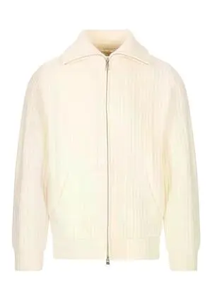 MONTECORE Montecore Ribbed-Knit Zip-Up Cardigan
