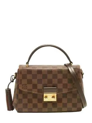LOUIS VUITTON Louis Vuitton 2020 Croisette Damier Ebene Tote Bag Brown