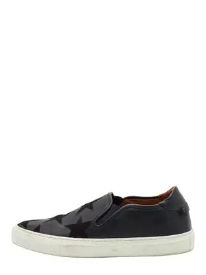GIVENCHY GIVENCHY Suede And Leather Star-Patch Slip-On Sneakers