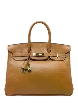 HERMÈS Hermès 2002 Togo Birkin Retourne 35 Handbag