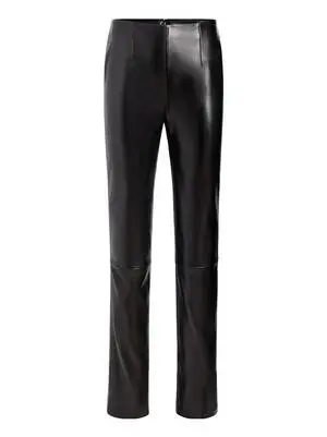 Khaite Ryden Leather Trousers - Black