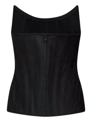 GIUSEPPE DI MORABITO Giuseppe Di Morabito Black Strapless Boned Top