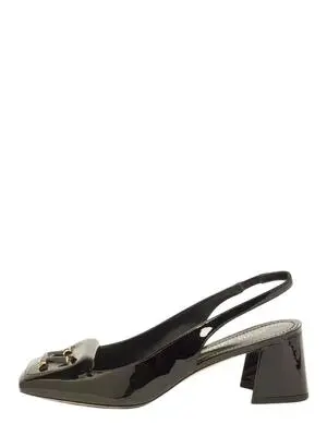 LOUIS VUITTON Patent Leather Slingback Pumps - Black