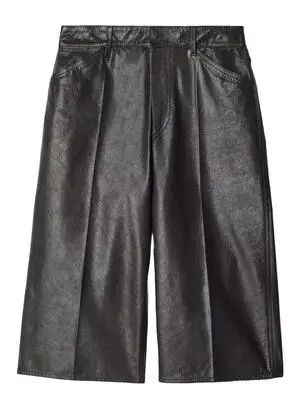 LEMAIRE LEMIARE Bermuda Shorts In Glossy Leather